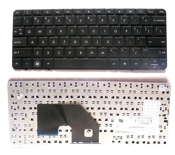 Keyboard HP Mini 110-3000 CQ10 US - Black - JakartaNotebook.com