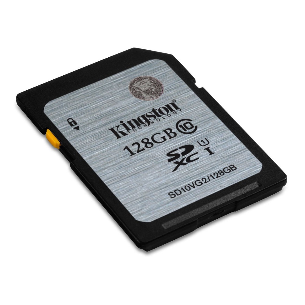 Kingston SDXC Class 10 UHS-I (45MB/s) 128GB - SD10VG2/128GB - Black ...