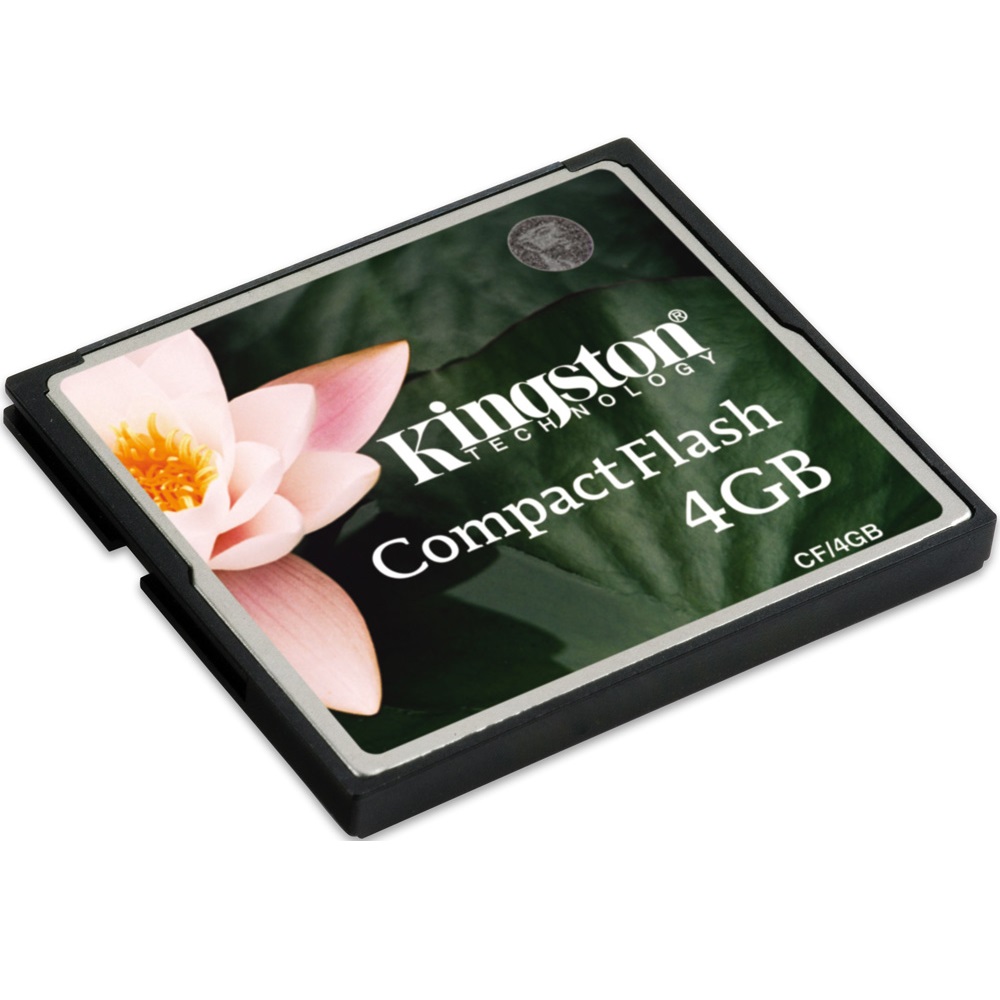 Kingston Compact Flash Memory Card Standard 4GB CF 4GB Black Kingston Compact Flash Memory Card Standard 4GB CF 4GB Black