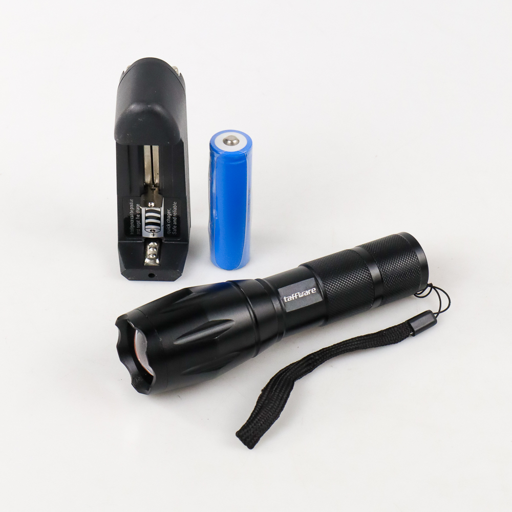 TaffLED Paket Senter LED Cree XM-L T6 2000 Lumens + Baterai 18650 ...
