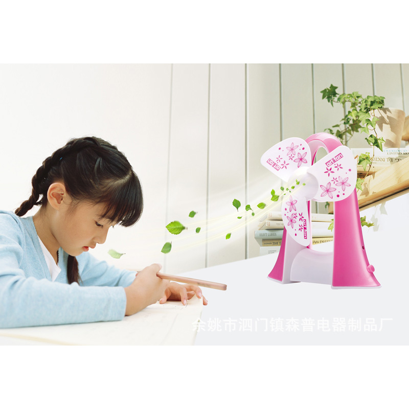 Portable Penguin Fan Shape / Kipas Angin - Blue - JakartaNotebook.com