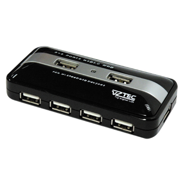 Jual Murah VZTEC High Speed 7-PORT USB 2.0 HUB With Power Adapter