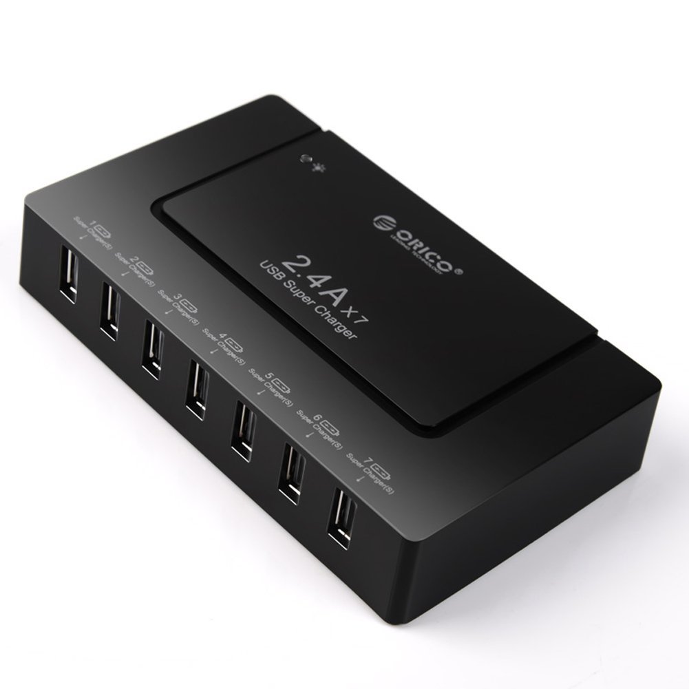 Orico USB Wall Travel Charger Hub 7 Port - DCP-7U - Black ...