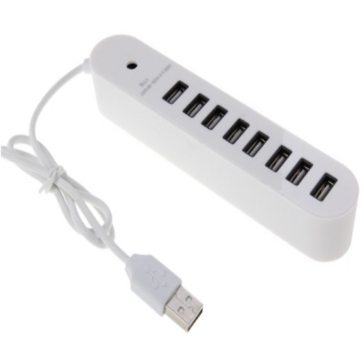 Хъб с USB 2.0 порт KlaussTech, 8 USB порта, компактен и ергономичен ...