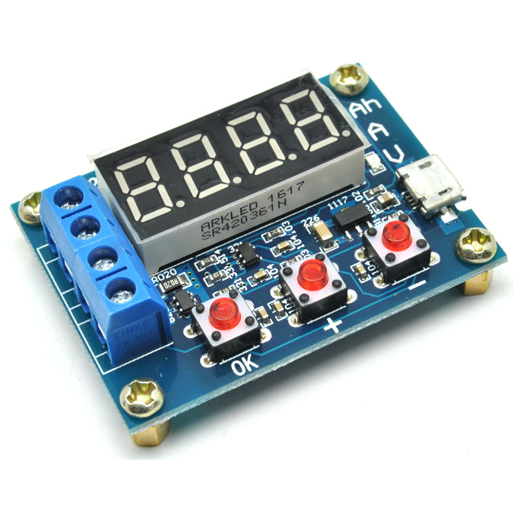 Jual Zhiyu Battery Capacity Meter Discharge Tester 1.5v~12v for 18650 ...