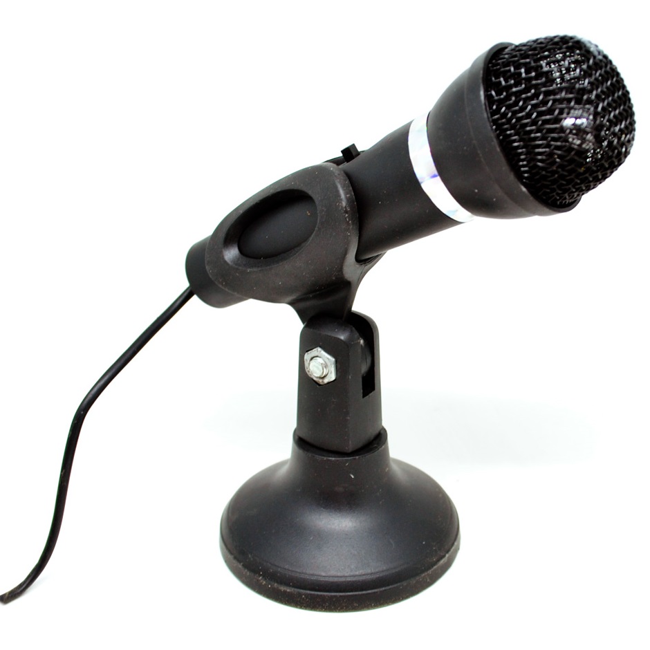 Mikrofon High Quality 3.5mm dengan Stand - Black - JakartaNotebook.com