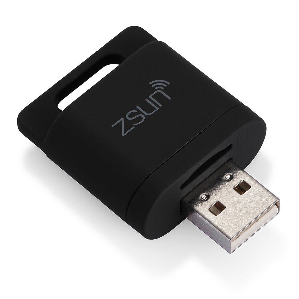 Zsun WiFi Card Reader USB 2.0 MicroSD for Tablet PC/iPad/iPhone/Android ...
