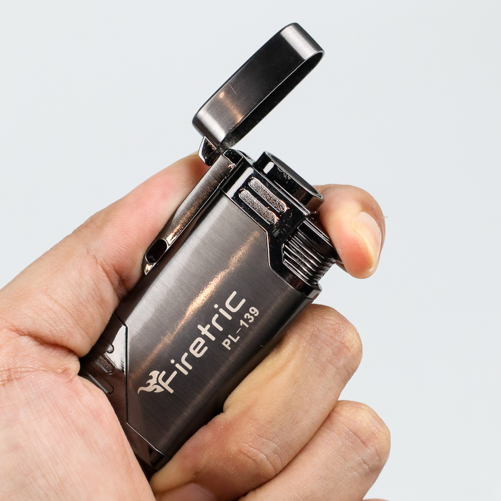 Firetric Korek Api Gas Lighter Double Jet Torch - PL-139 - Metallic ...