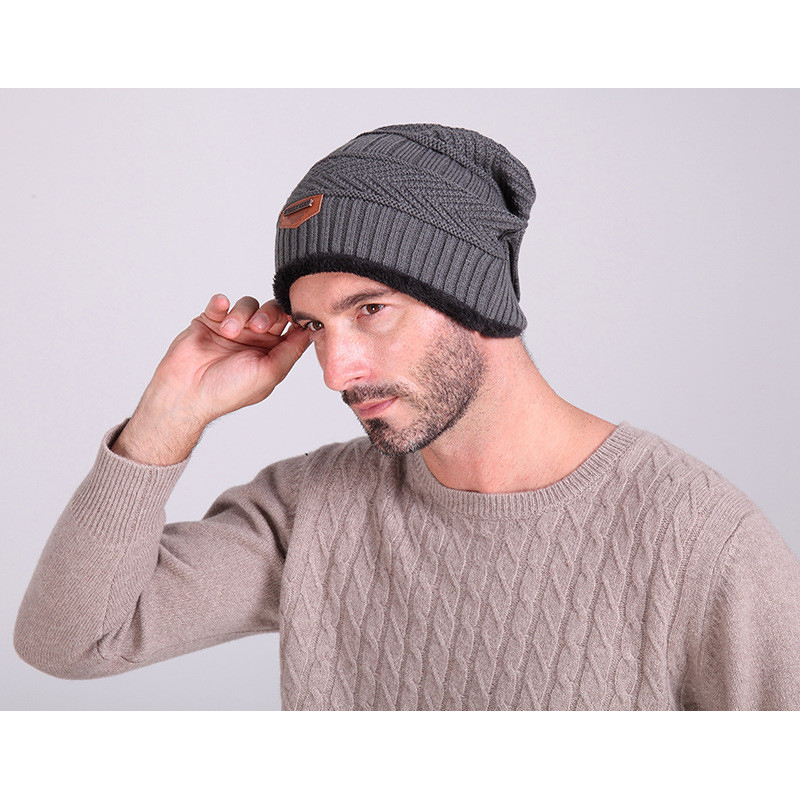 Song Ting Kupluk Wool Winter Beanie Hat - Dark Blue - JakartaNotebook.com