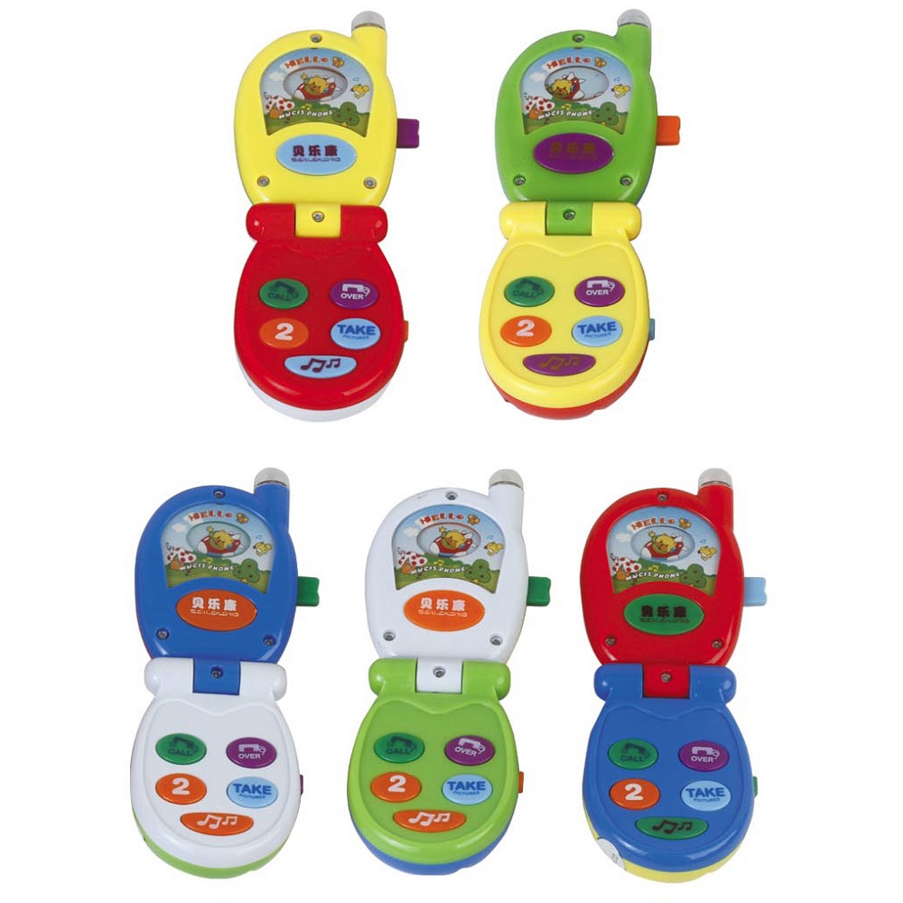 Educational Small Music Mobile Flip Phone Kids Toys - Red ...