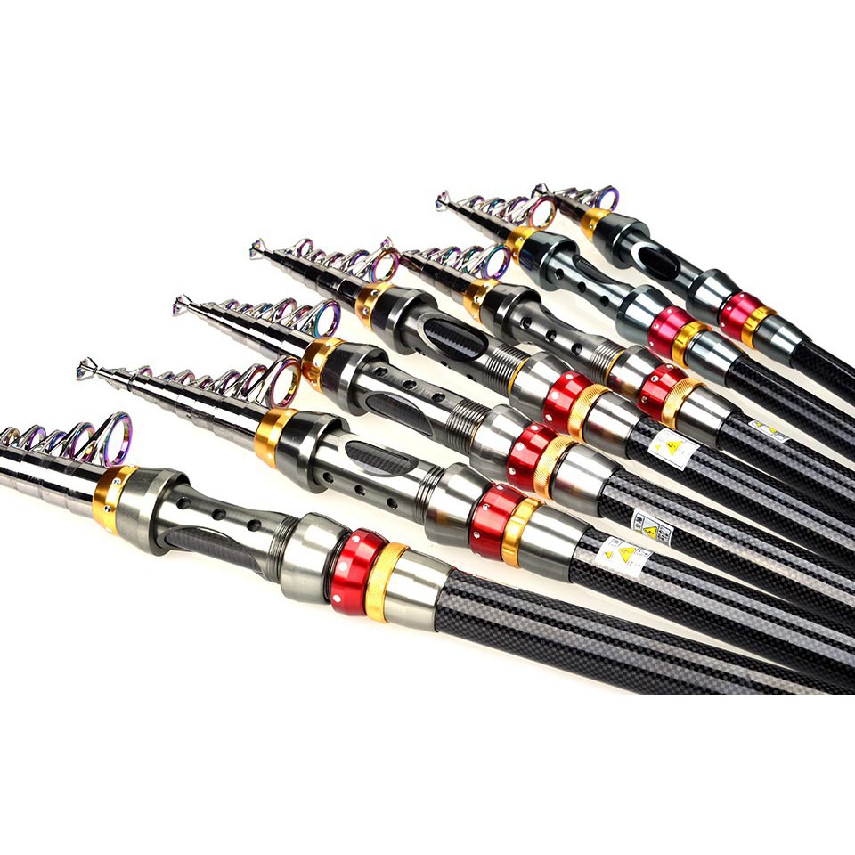 Joran Pancing Carbon Fiber 5 Segments 2.1M - Black - JakartaNotebook.com