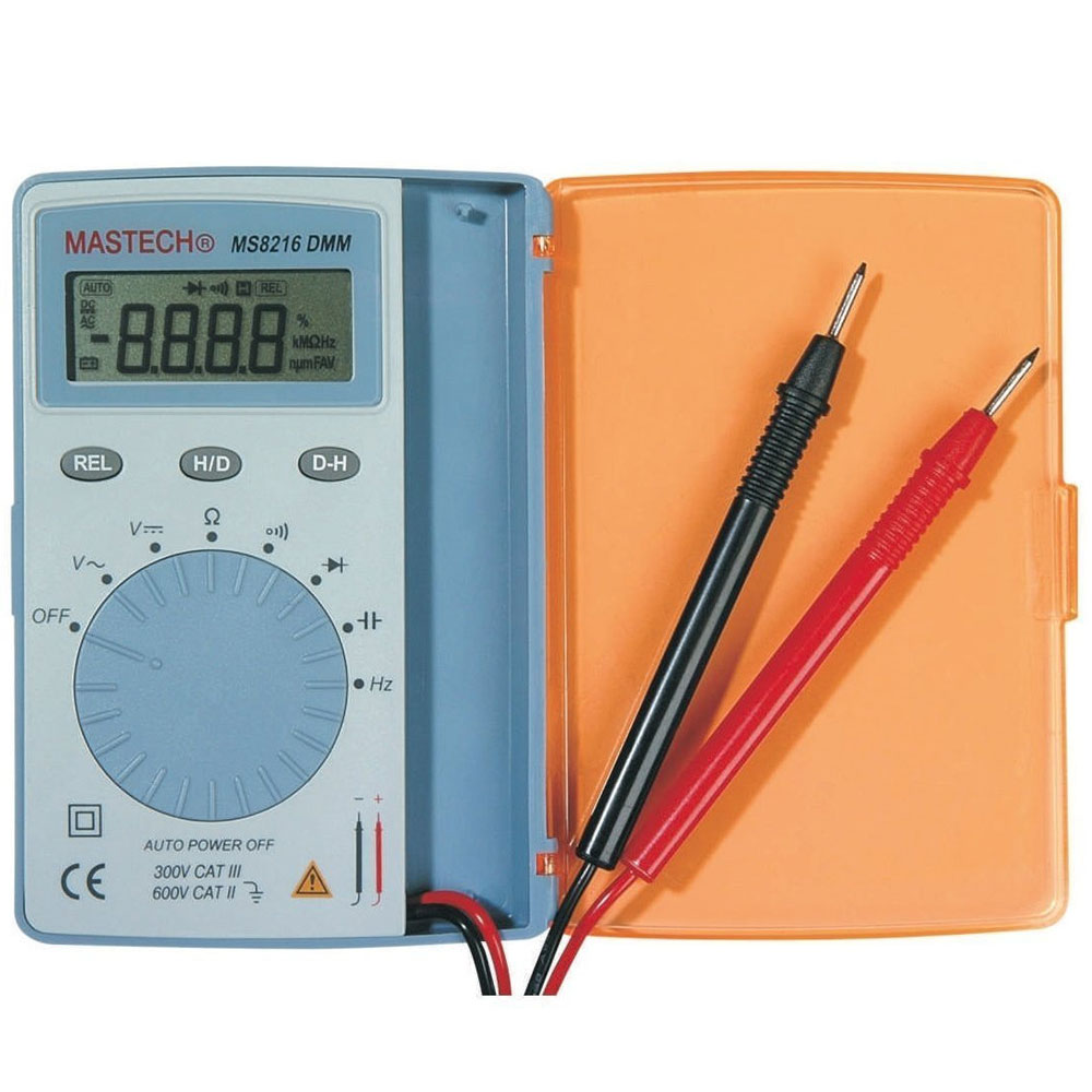 Mastech Digital Pocket Autoranging Multimeter 4000 Counts - MS8216 ...