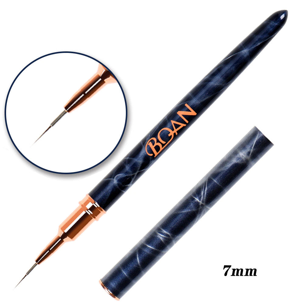 BOAN Brush Kutek Kuku Brush Ultra Thin Liner Nail Art 7mm - BQ-7 - Blue ...