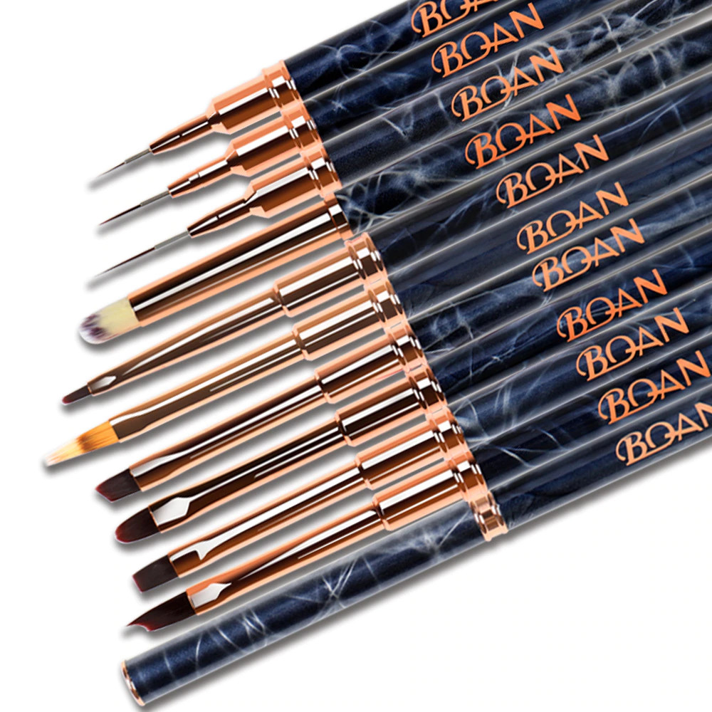 BOAN Brush Kutek Kuku Brush Ultra Thin Liner Nail Art 7mm - BQ-7 - Blue ...