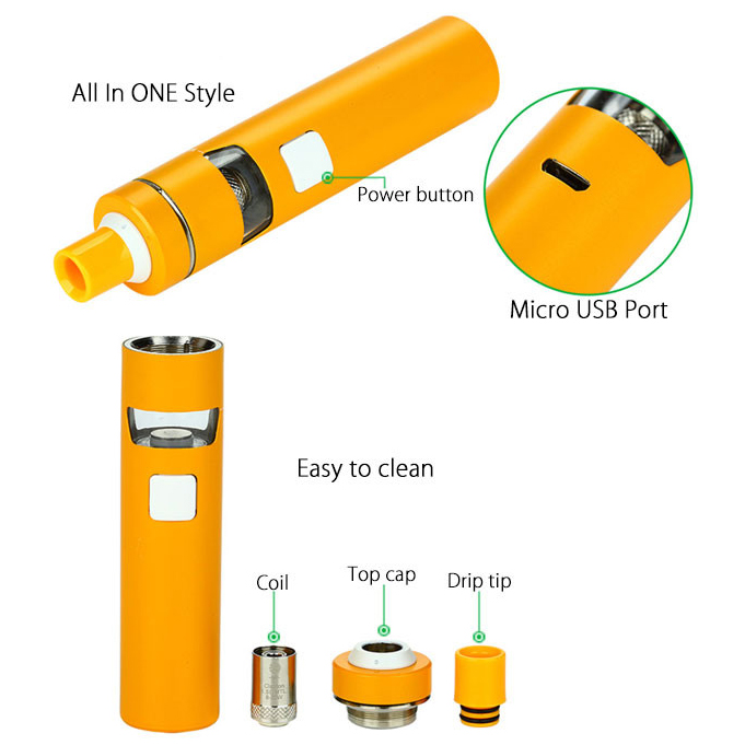 Joyetech eGO AIO D22 Starter Kit 1500mAh 2ml - Black - JakartaNotebook.com