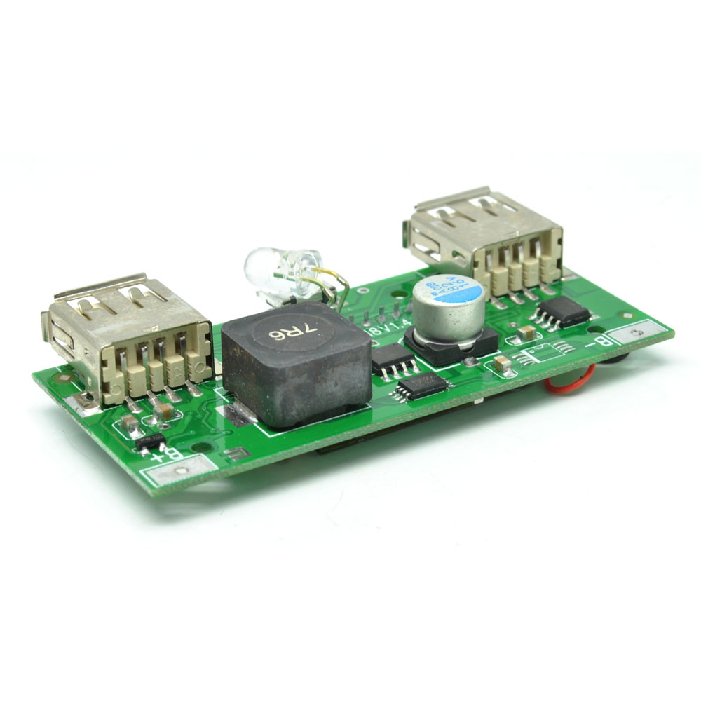 DIY Circuit Board 2 USB Port LCD Display 6 Section For Power Bank Case ...