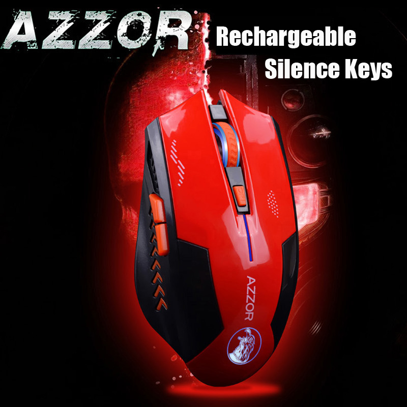 Jual Azzor Mouse Gaming Wireless Rechargeable USB 2400 DPI 2.4G di Seller Aftystore - Lengkong ...