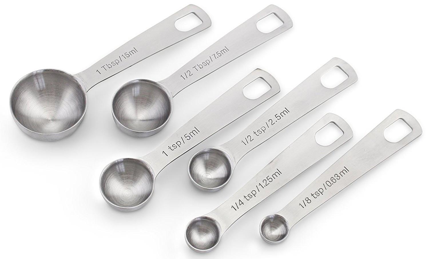 HOOMIN Sendok Takar Ukur Measurement Spoon Stainless Steel 6 PCS ...