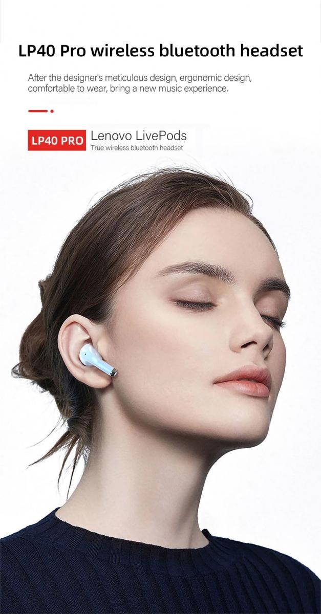 Jual Lenovo Thinkplus TWS Earphone Bluetooth 5.1 - LP40 Pro